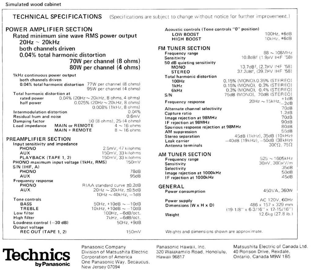 Народный винтаж – ресивер Technics SA-600 | REVINTAGES